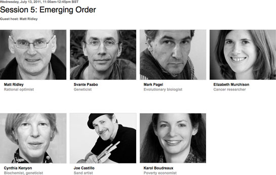 Meet the TEDGlobal 2011 speakers | TED Blog