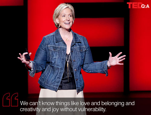 Being vulnerable about vulnerability: Q&A with Brené Brown | TED Blog