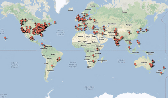 A map of TED Conversations | TED Blog