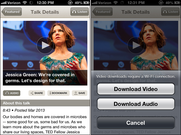 TED’s updated iOS app lets you control download setting, pin talks on ...