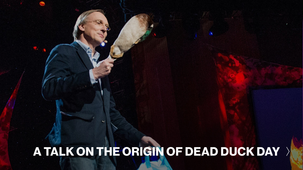 Ode to a dead duck: A message from Carin Bondar for Dead Duck Day | TED ...