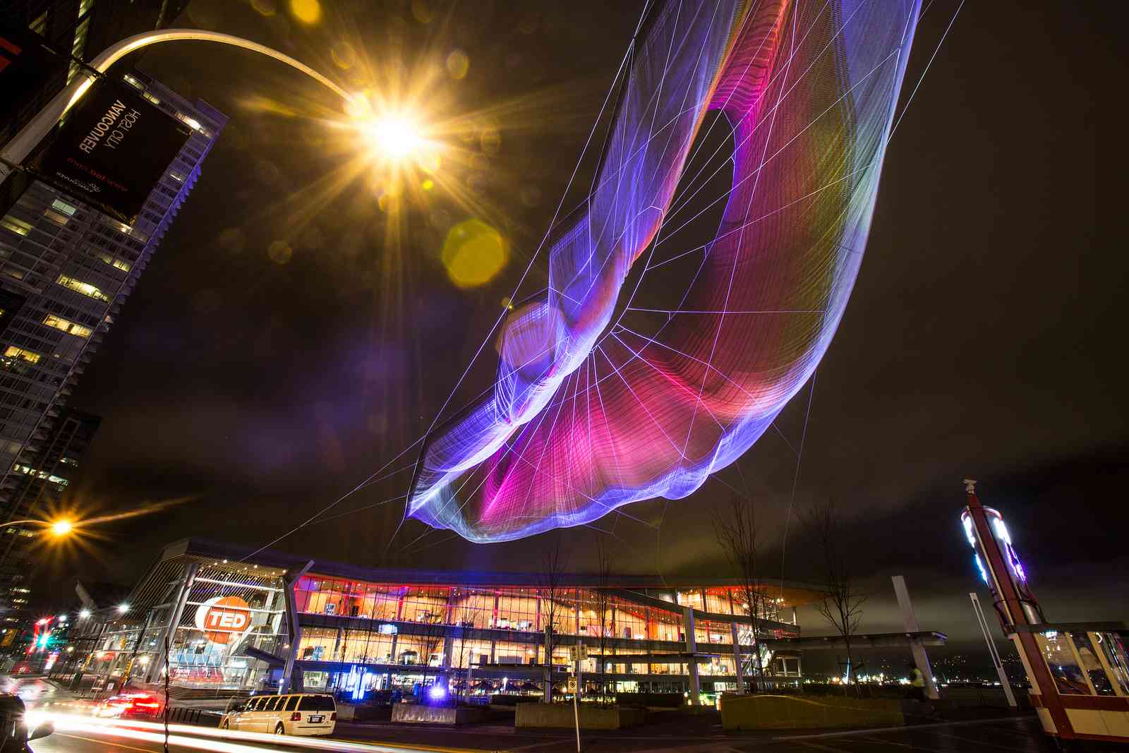 Unnumbered sparks fly through the sky, drawn by cellphones | TED Blog