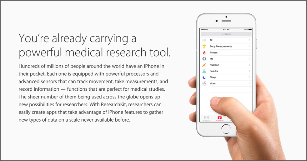 mPowering the Apple ResearchKit: A Parkinson’s app on the iPhone | TED Blog