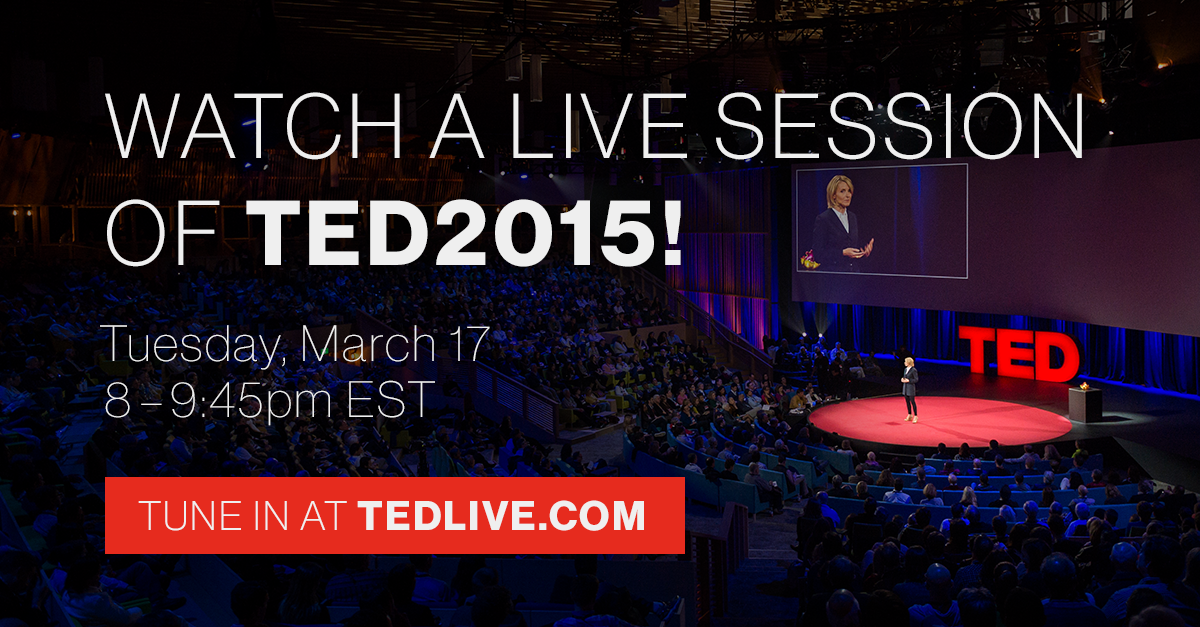 Watch a live session of TED for free on Wednesday | TED Blog