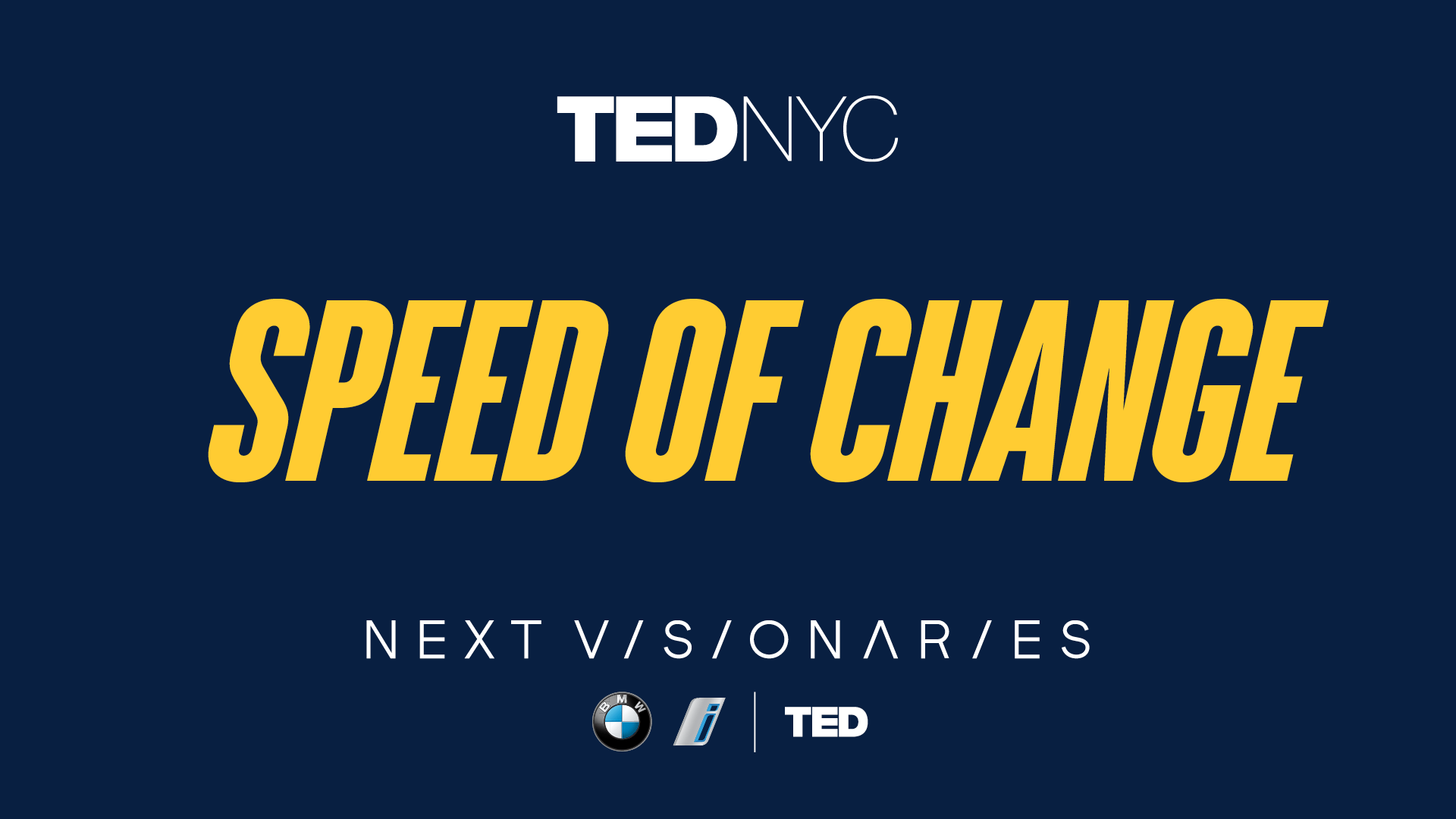Speed of change: The talks of TEDNYC x BMW i | TED Blog